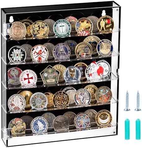 Amazon.com: Coin Holder, Challenge Coin Display, Acrylic Military Coin ...