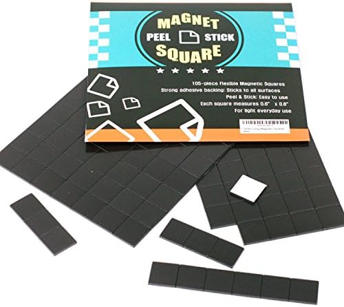 Amazon.com : 105-Piece Flexible Magnetic Squares for Light Everyday Use ...