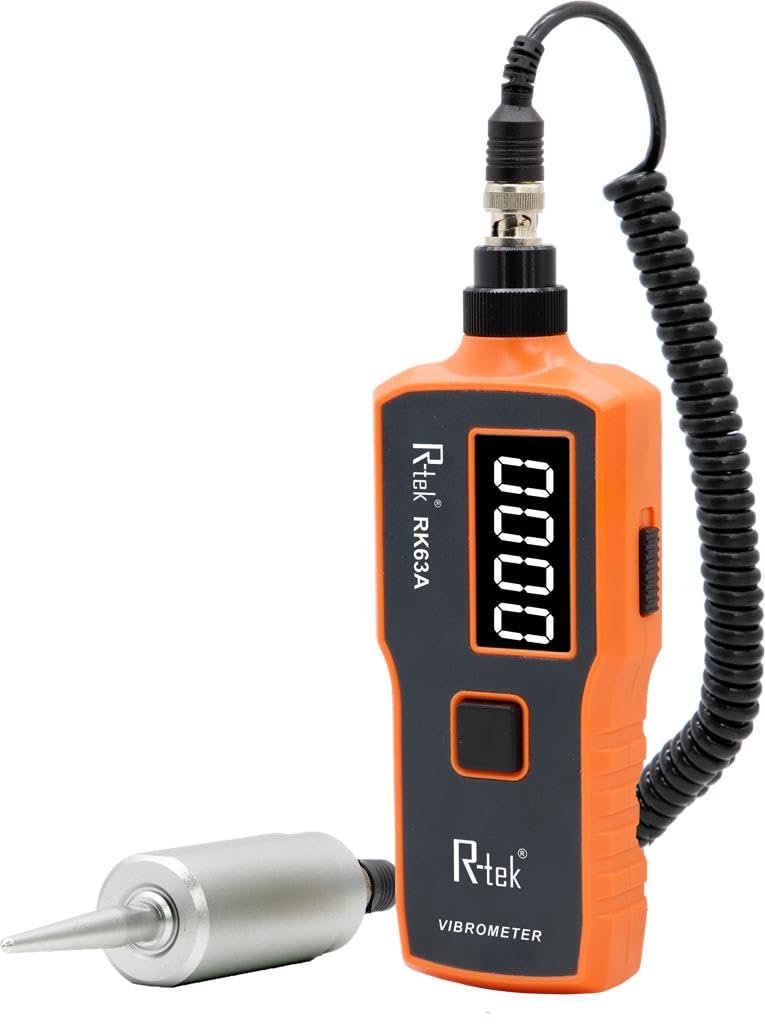 R-TEK Digital Vibration Meter, High Precision Split Type Digital ...
