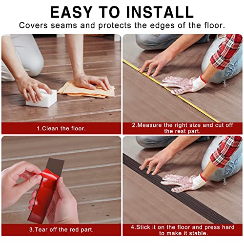Snapklik.com : 20 Ft Floor Transition Strip Self Adhesive Flooring ...