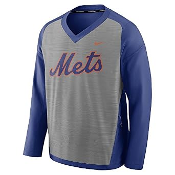 Buy Nike Men's York Mets MLB Windshirt Dark Grey Heather Size Medium at ...