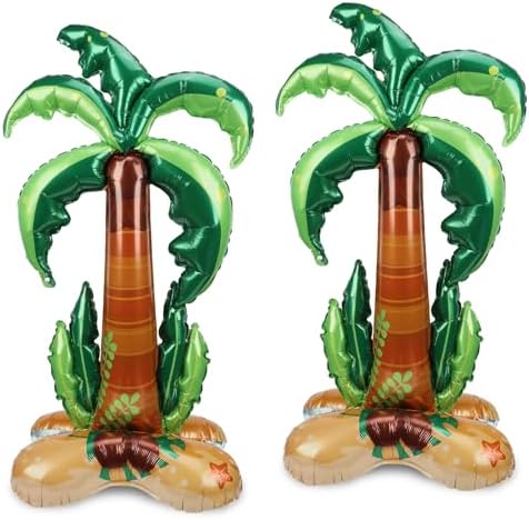 Amazon.com: PHOGARY 2 Pcs Big Palm Tree Balloons, Standing Inflatable ...