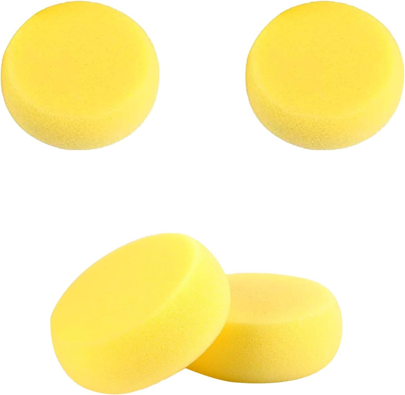 Amazon.com: 4 Pcs Round Painting Sponge WAFJAMF 2.96inch Yellow Craft ...