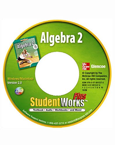 Algebra 2, StudentWorks Plus DVD (MERRILL ALGEBRA 2): McGraw-Hill ...