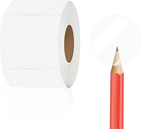 Amazon.com : STARLIBOO Round Clear Seal Stickers- 2 Inch Clear Labels ...