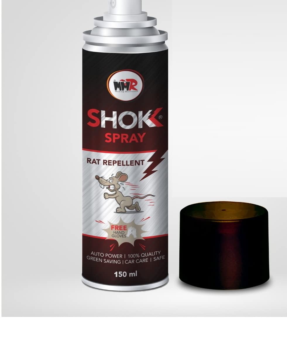 Shokk Powerful Rat Repellent Spray for Cars Bike Spray Highly Effective ...
