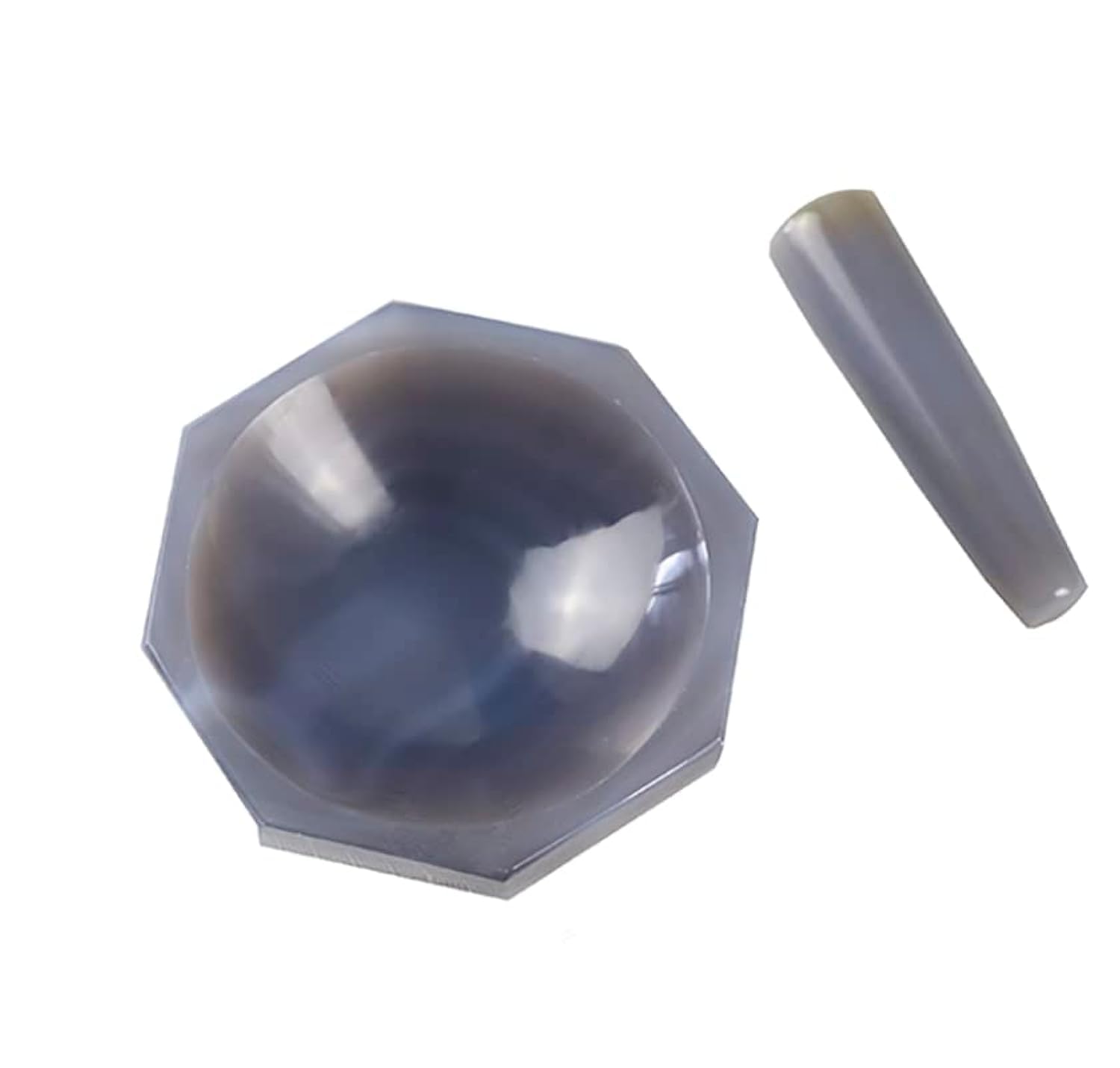 Amazon.com: LAB4US Agate Mortar and Pestle Set ID 60mm Natural Agate ...