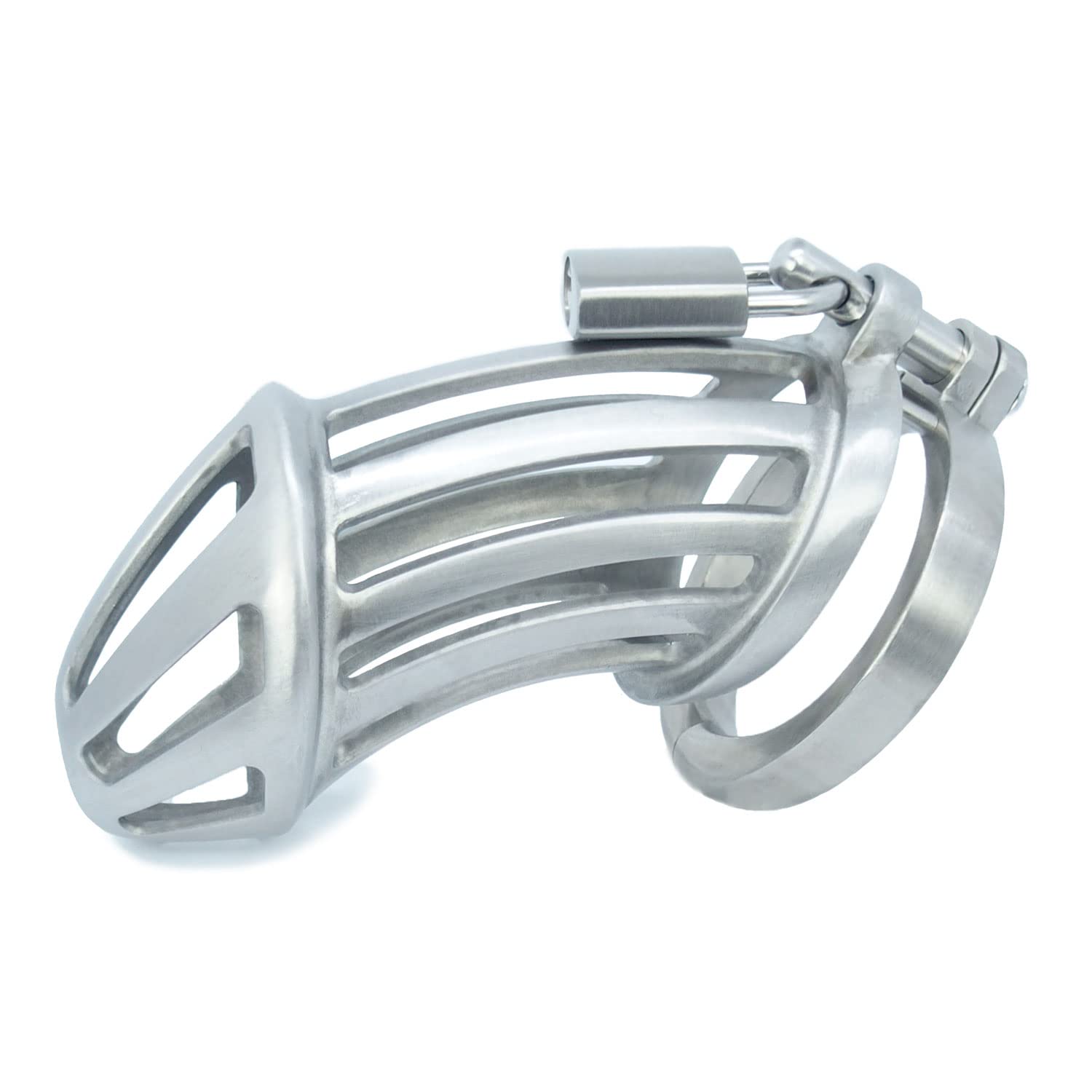 Buy BON4MXL Extra Large Chastity Cage in Stainless Steel - Extra Large Steel Cock Cage - 7 ...