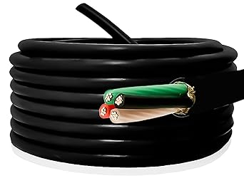 Amazon.co.jp: CVケーブル 8sq－4芯 黒色 100m 600Vケーブル 架橋ポリエチレン絶縁ビニルシースケーブル 絶縁キャップ付き バッテリー常時電源 CV電線 8㎟ 4C ...