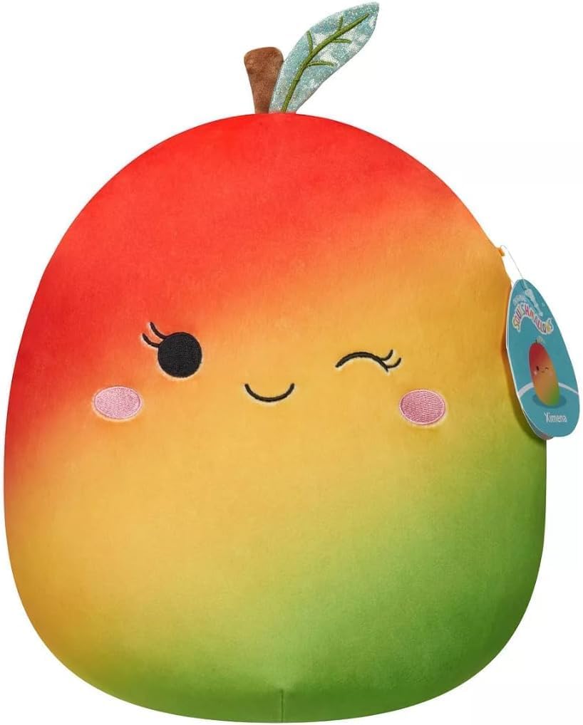 Amazon.com: Squishmallows 5" Ximena The Mango (Winking) - Officially ...