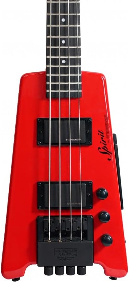 Amazon.com: Steinberger Spirit XT2 Standard Bass, Hot Rod Red with Bag ...