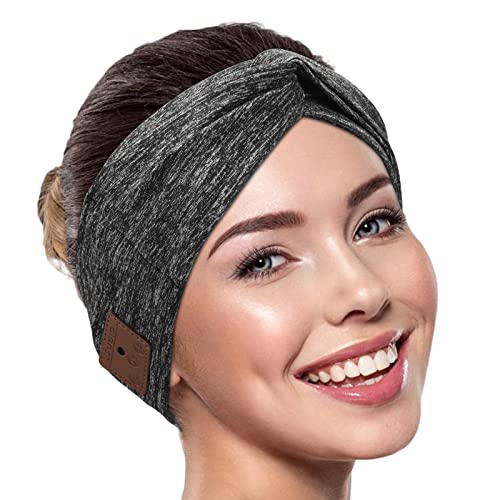 BULYPAZY Bluetooth Headband for Women, Headband Headphones with Knotted ...