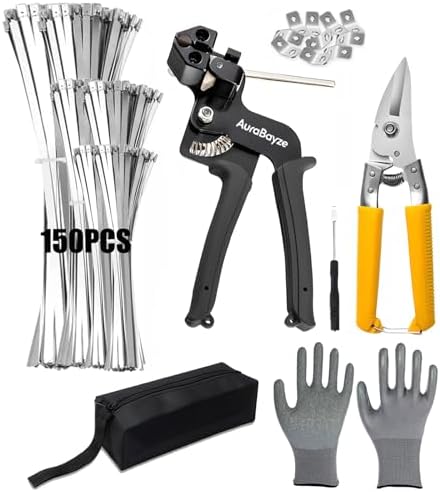 Amazon.com: Heavy Steel Zip Ties Tool, Stainless Steel Cable Ties Gun ...