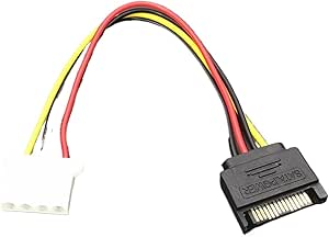 Amazon.com: SATA to IDE 15pin Male to 4pin Bus SATA Female Cable D Port ...