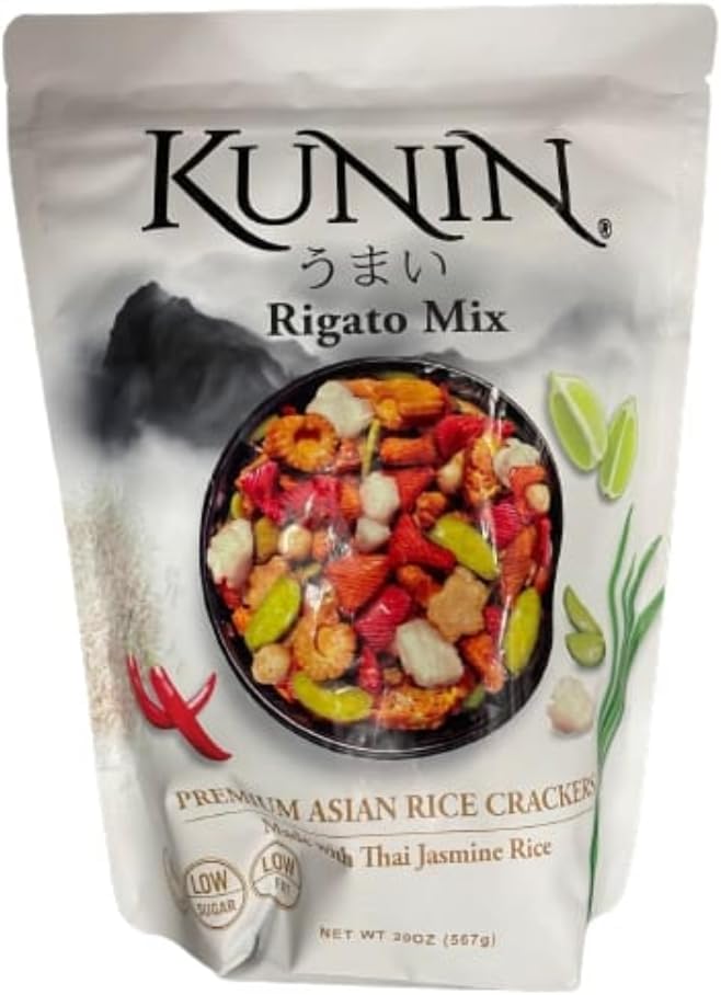 Amazon.com: KUNIN Rigato mix, premium Asian rice crackers, made with ...