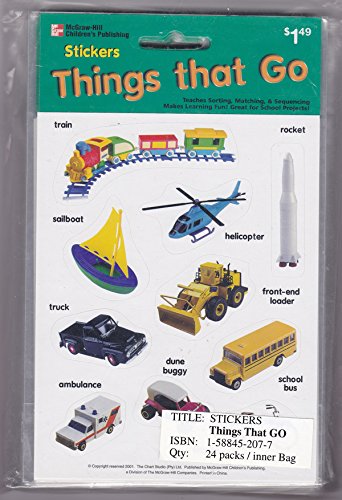 Things that Go Sticker Pack: Carson-Dellosa Publishing: 9781588452078 ...