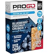 Amazon.com : ProGo Protein Bars, Low Sugar, High Protein Snacks (Up to ...