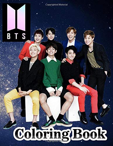Buy BTS Coloring Book: K-pop coloring book of the boy band BTS ...