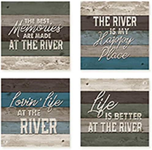 Amazon.com | Carson River Square House Coaster Set: Coasters
