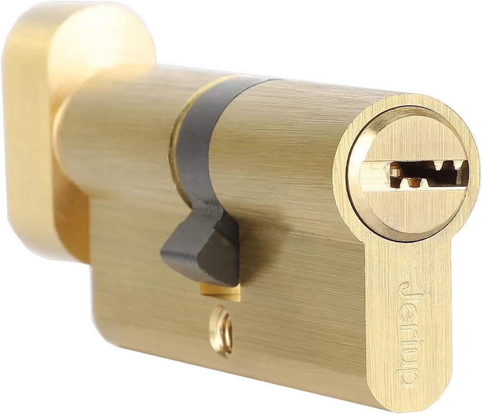 Andersen Storm Door Key Cylinder Lock in Brass Finish (Kwikset Brand ...