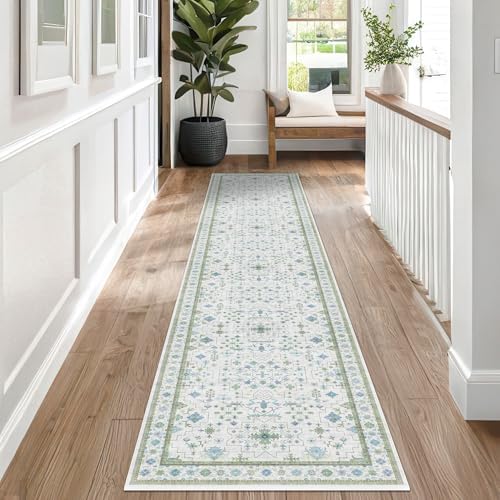 Amazon.com: Oushak Runner 2x10 Hallway Rug - Floral Pastel Boho ...
