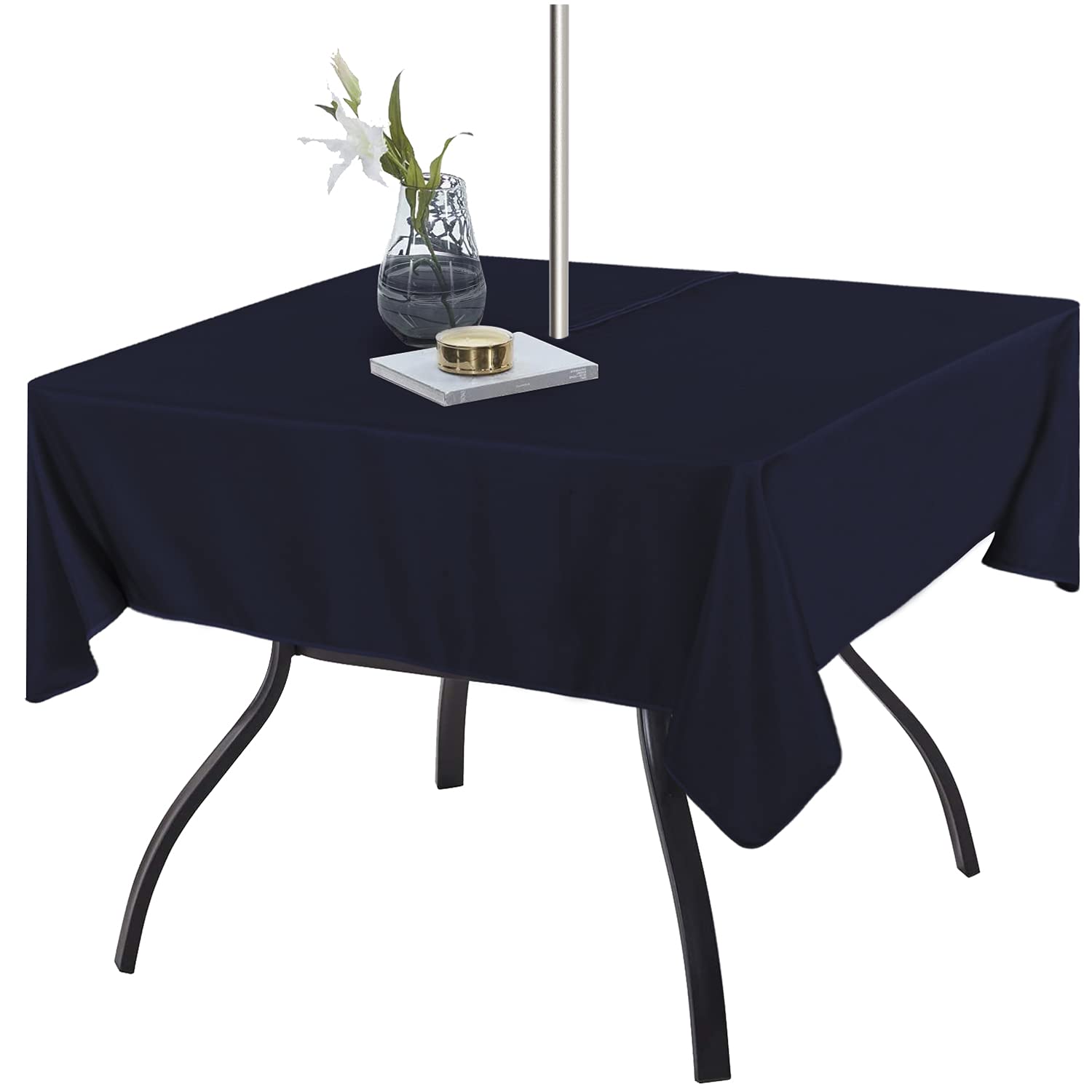 Amazon.com: Fitable Square Table Cover Outdoor and Indoor Tablecloth ...