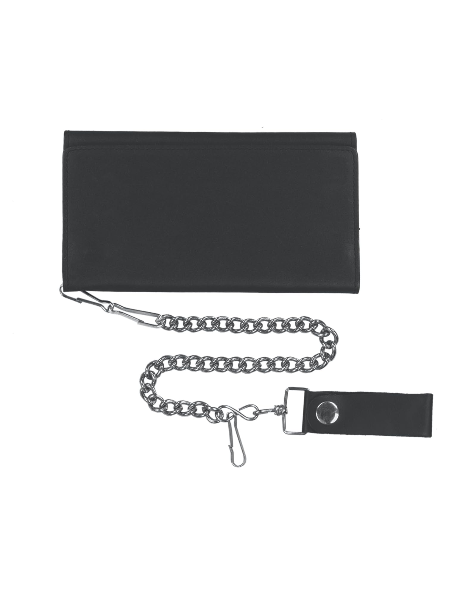 Amazon.com: Men's Biker Wallet with Chain - Genuine Leather Trifold ...