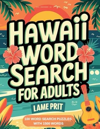 Hawaii Word Search for Adults (Large Print): Discover the Aloha Spirit ...