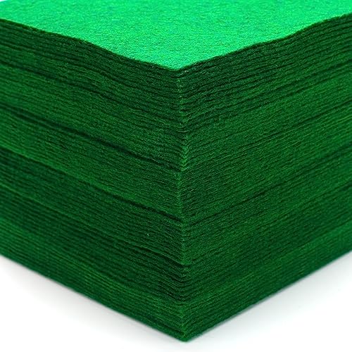 Snapklik.com : 60 PCS Green Felt Sheets, 4"x4" Felt Squares,Soft Felt ...