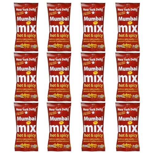 New York Delhi ViPnuts Mumbai Bombay mix hot & Spicy – 12 packets x 63g ...