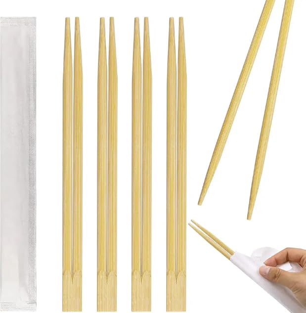 Buy House Of Essentials Disposable Bamboo Wooden Chopsticks Paper ...
