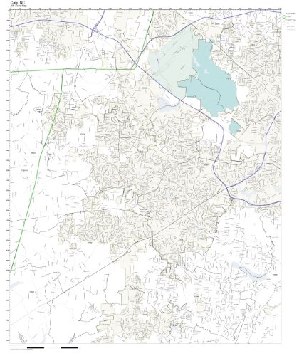 ZIP Code Wall Map of Cary, NC ZIP Code Map Not Laminated: Amazon.com ...