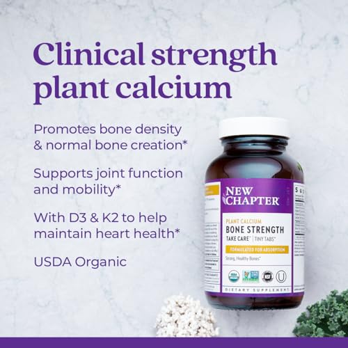 New Chapter Calcium Supplement - Bone Strength Tiny Tabs Organic ...
