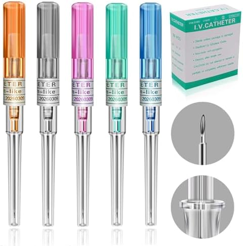 Amazon.com: Lyuxzad Catheter Piercing Needles - 50Pcs Mixed IV Piercing Catheter Needles 14G 16G ...