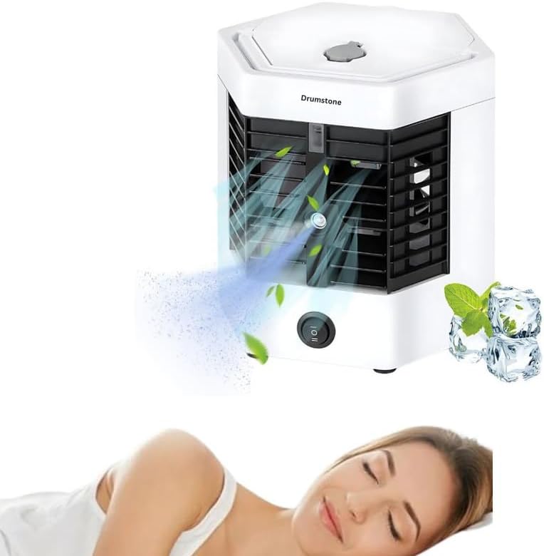 TechKing MINI PORTABLE AIR COOLER, PERSONAL SPACE COOLER EASY TO FILL ...