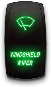 Windshield Wiper - Green - Laser Etched 5-Pin Double Pole Single Throw ...