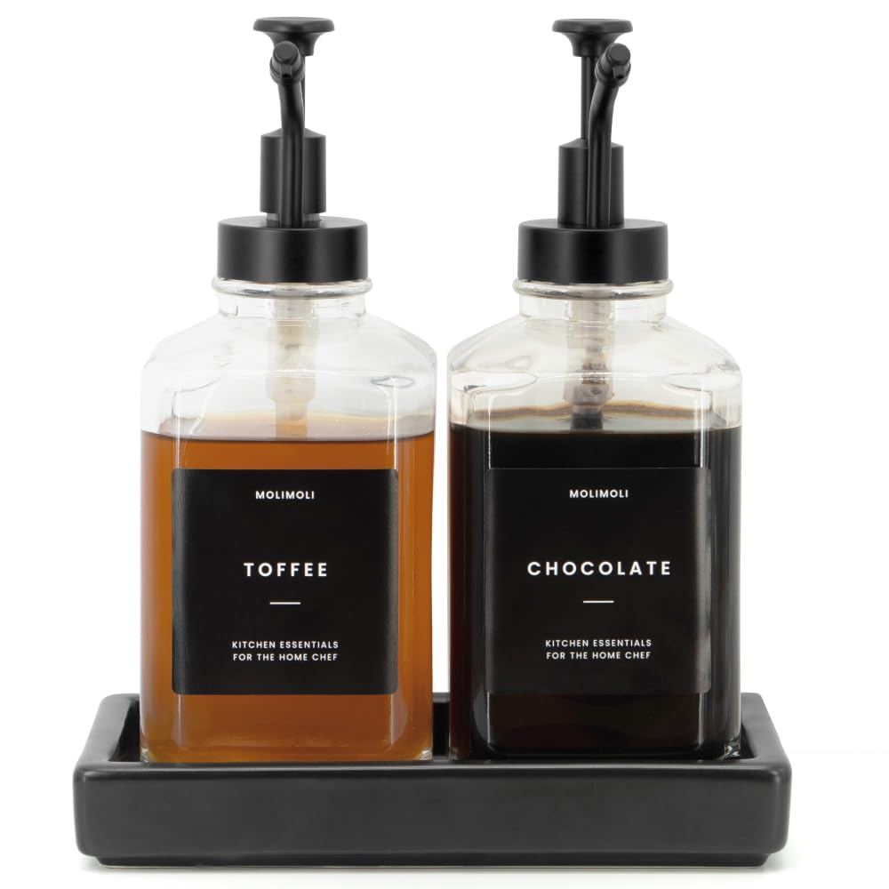 Molimoli Square Coffee Syrup Dispenser for Coffee Bar, Coffee Pump ...