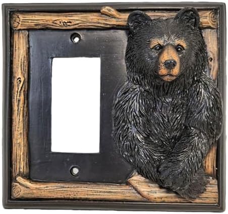 BestGiftEver Pinecone Single Rocker Switch Cover - Decorative Rustic ...