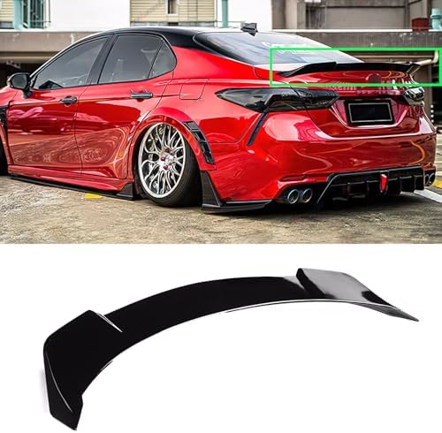 Amazon.com: 2018-2024 Glossy Black Rear Spoiler Wing for Toyota Camry ...
