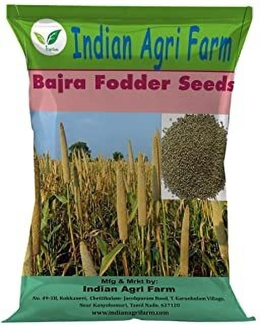 Iagrifarm Bajra Grass Seeds - 1 Kg - Multi Cut for Fodder Cultivation ...