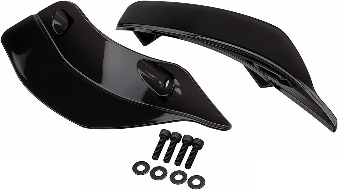 Amazon.com: SHMTOOL Black Side Wings Upper Fairing Wind Air Deflector ...
