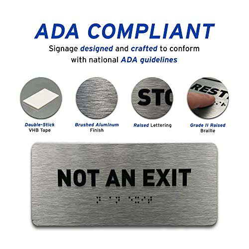Snapklik.com : Not An Exit Identification Sign - ADA Compliant Sign ...