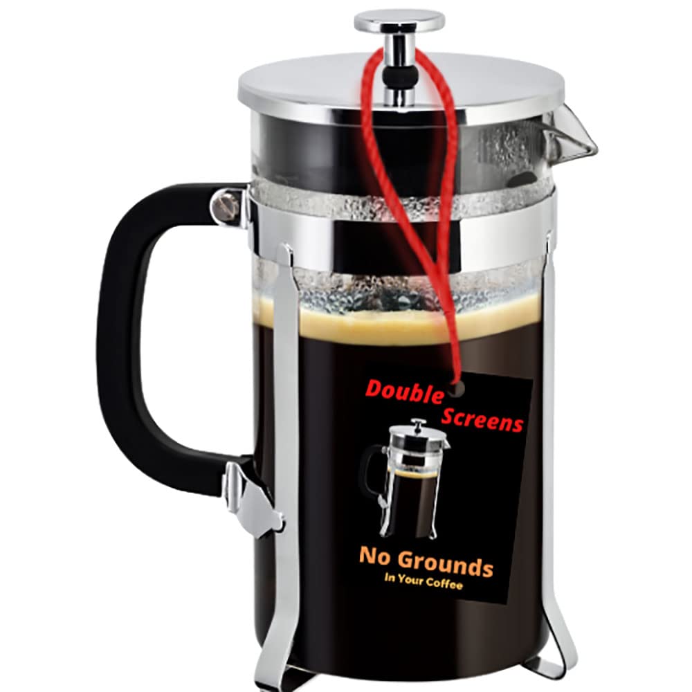 Coffee Maker French Press:[Double Filter - the Purest home-brewed ...