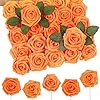 Amazon.com: N&T NIETING Artificial Roses Flowers, Fake Glitter Flowers ...
