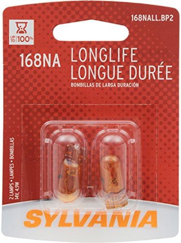 Amazon.com: SYLVANIA 168NA Long Life Miniature Bulb, (Contains 2 Bulbs ...