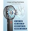 Amazon.com: 2pcs Mini Portable Folding Handheld Fans USB Rechargeable ...