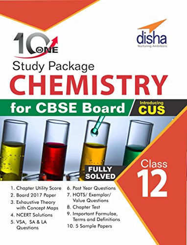 10 in One Study Package for CBSE Chemistry Class 12 with 5 Model Papers ...
