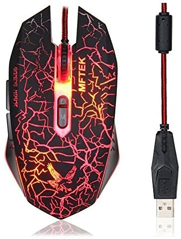 Amazon.in: Buy MFTEK New LED Gaming Mouse,7 Button Wired Gaming Mouse ...