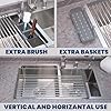 Amazon.com - MASSI HOME Expandable Roll Up Dish Drying Rack Up to 22.8 ...