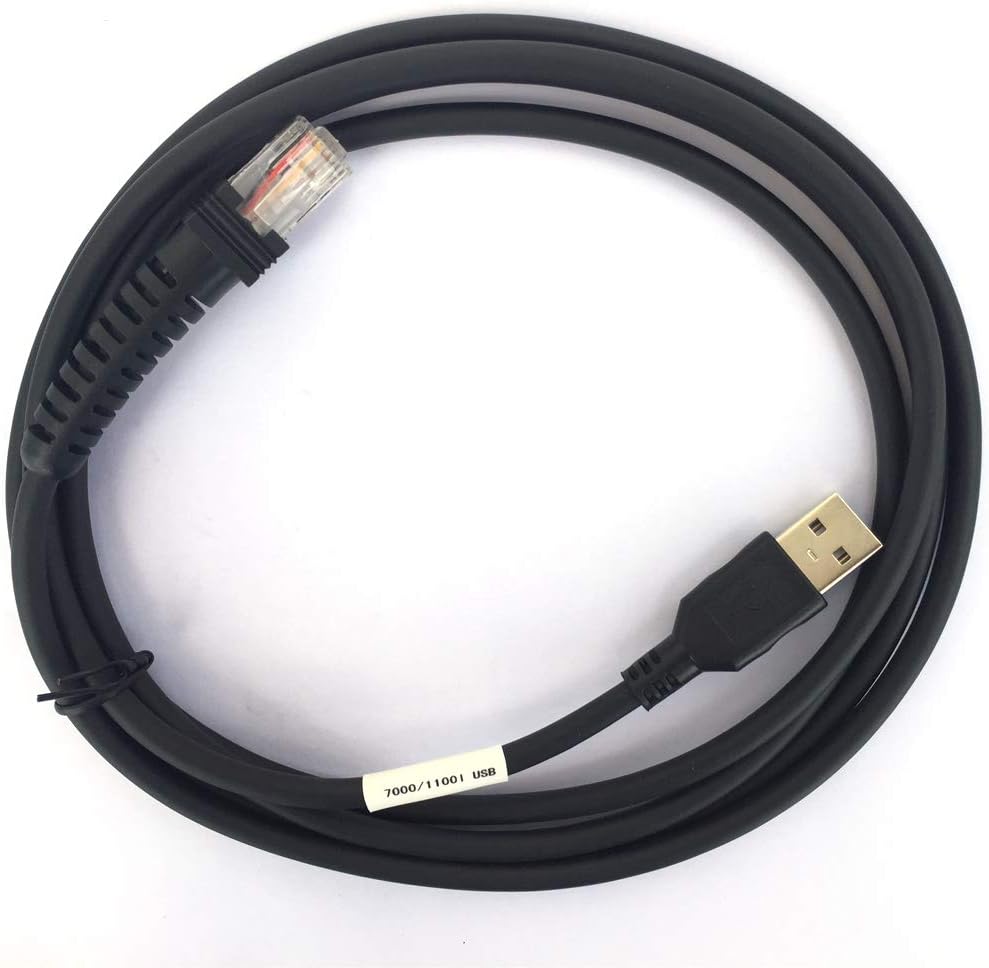 Amazon.com: 2M Barcode Scanner USB Interface Socket Cable USB to RJ45 ...